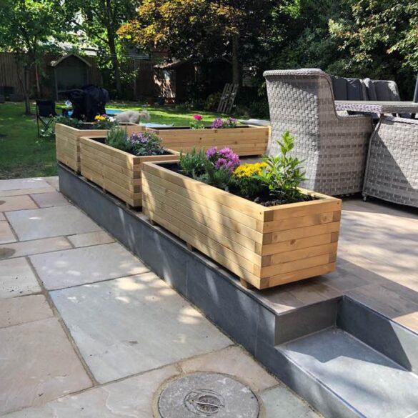 145cm Long Wooden Planter | Pretty Planter