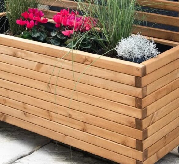 Triangle Wooden Planter | Planters | Pretty Planter
