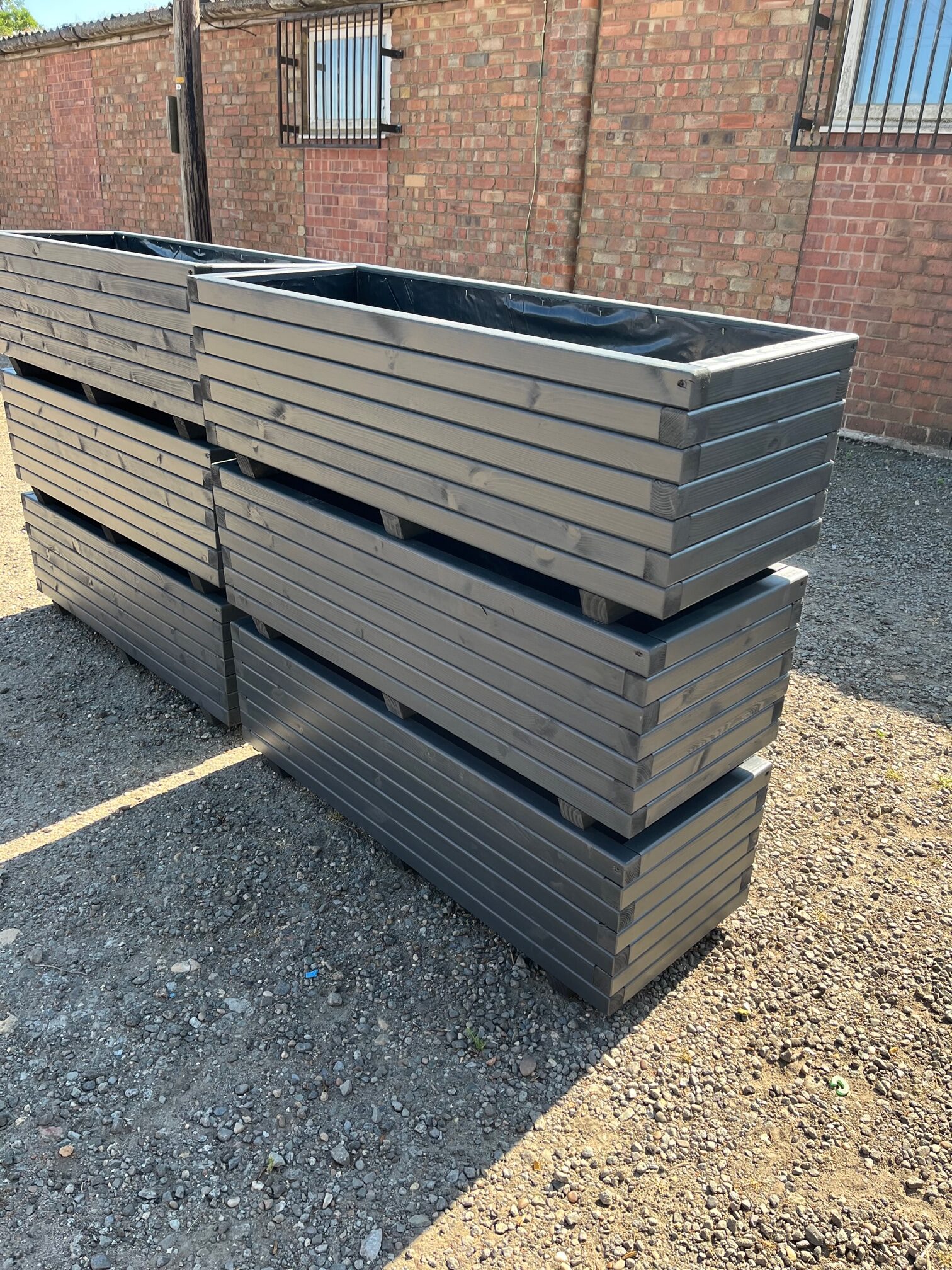 Long Wooden Planters | Pretty Planter